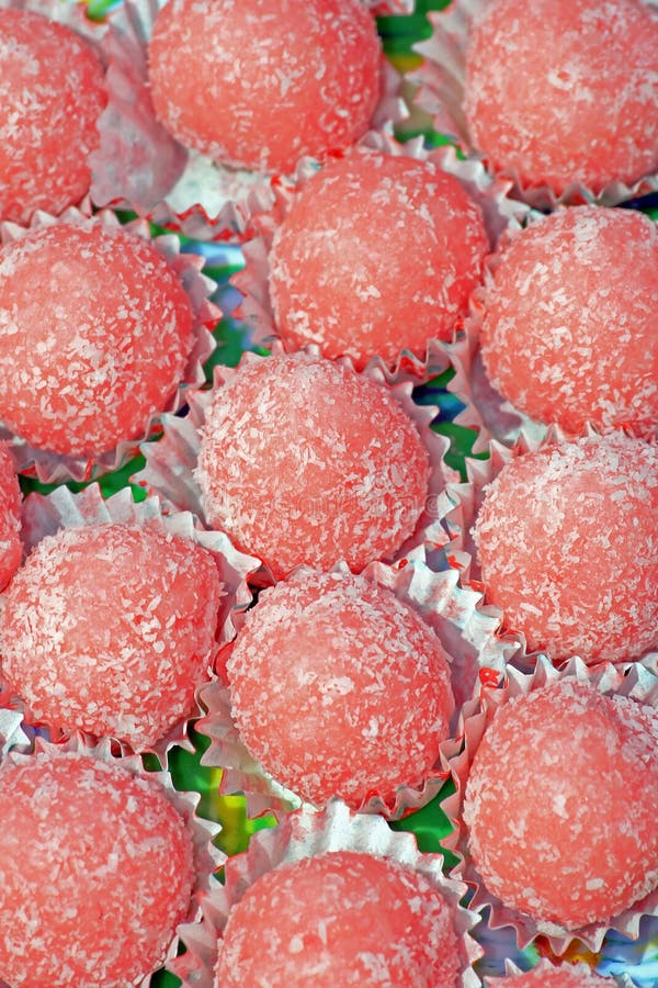 Pink candy stock image. Image of balls, coconut, sugar - 2890319