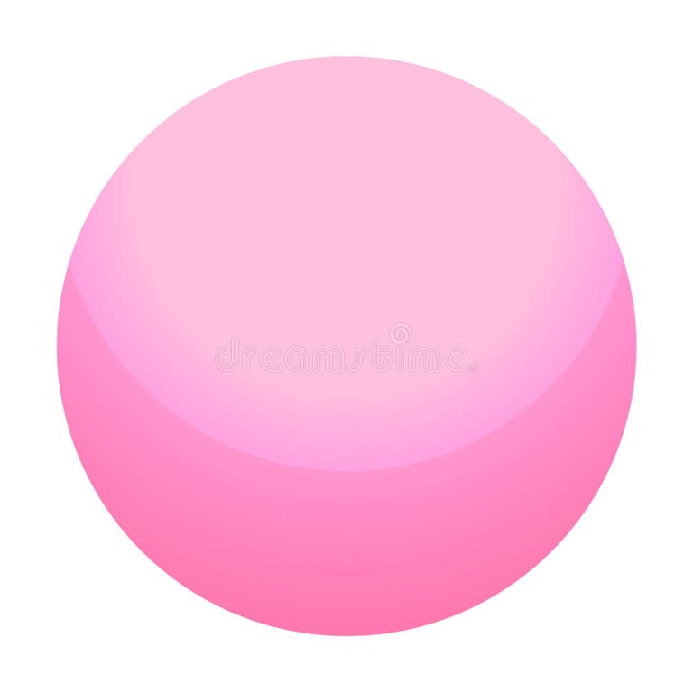 Pink Candy Ball Icon, Isometric Style Stock Vector - Illustration of ...