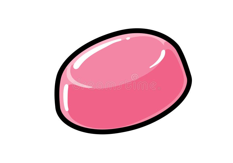 Pink candy clipart stock vector. Illustration of snack - 367513938
