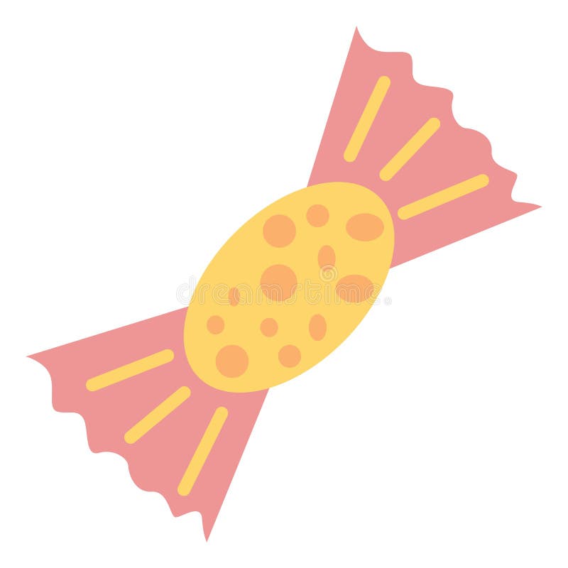 Pink candy, icon stock vector. Illustration of pink - 261077876