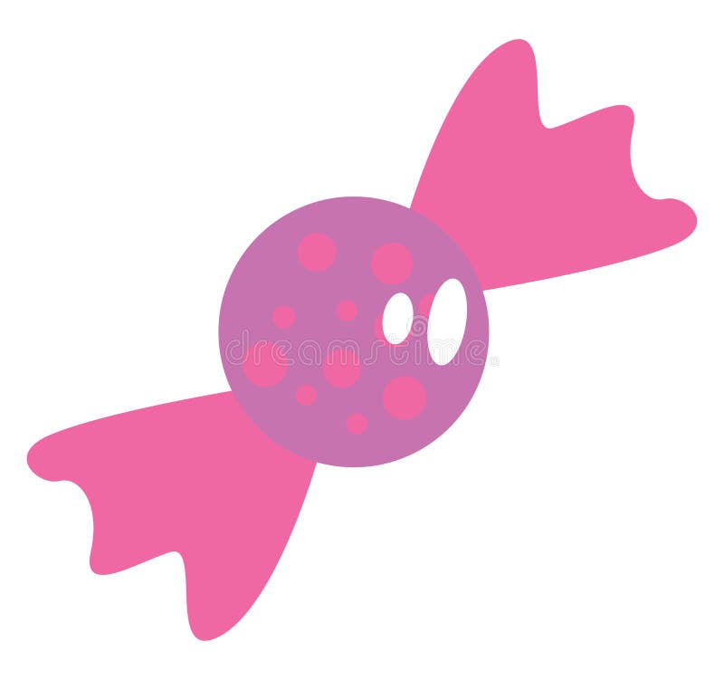 Two pink candy, icon stock vector. Illustration of food - 260375172