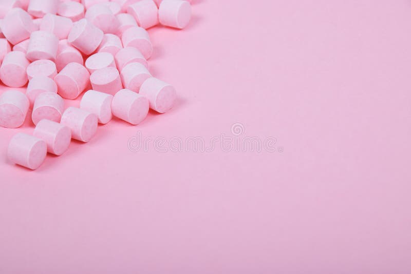 Pink Candy Lollies on a Pink Background Stock Photo - Image of ...