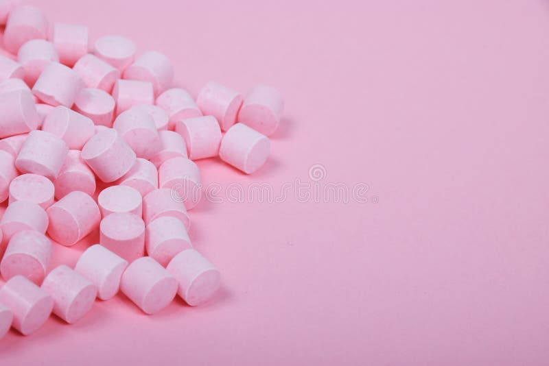 Pink Candy Lollies on a Pink Background Stock Image - Image of 1980s ...