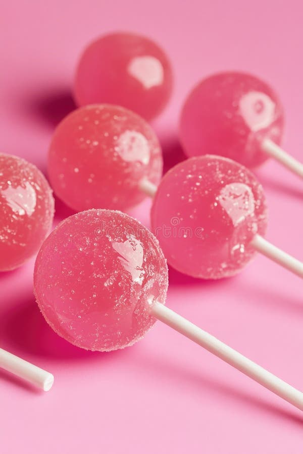 Pink Candy Sticks stock image. Image of snack, dining - 359656467