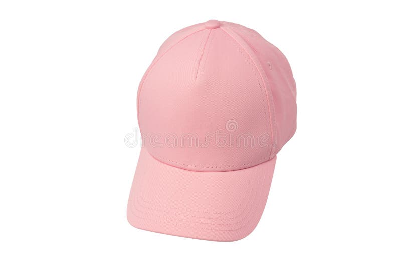Pink Cap Isolated on White Background Stock Image - Image of style ...