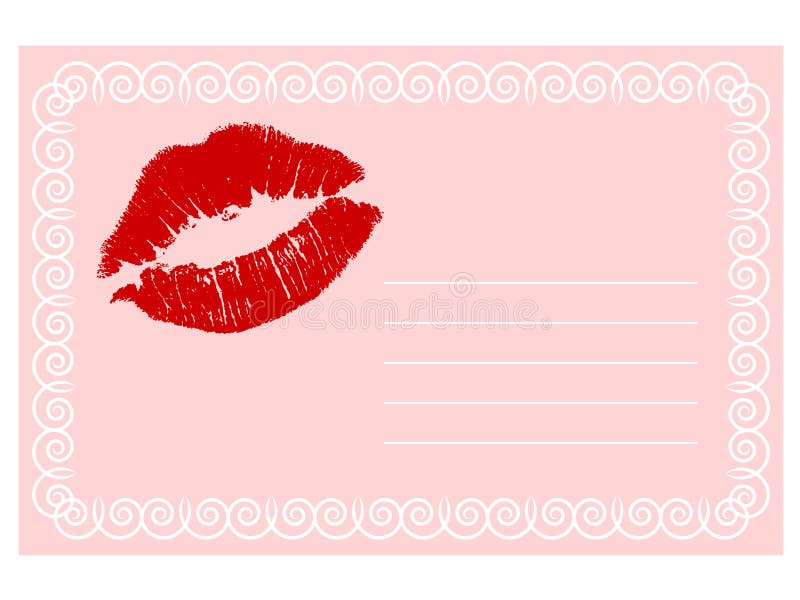 Pink card stock vector. Illustration of invitation, person - 26650054