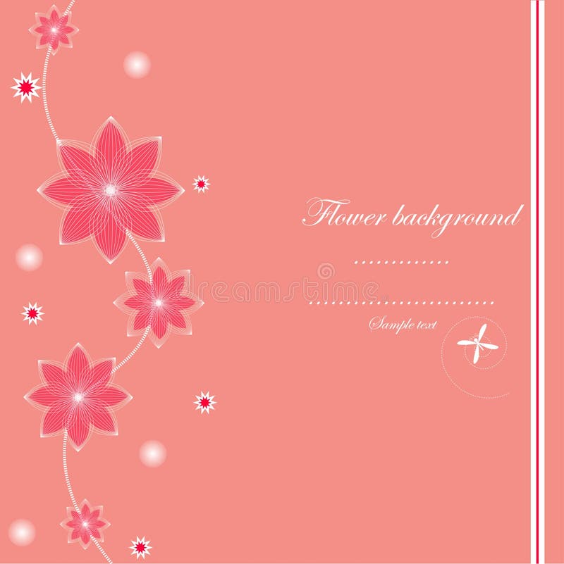 Pink card design stock vector. Illustration of baby, flower - 33621906