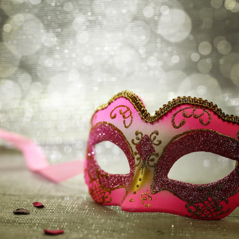 Pink carnival mask stock photo. Image of fancy, festal - 37011048