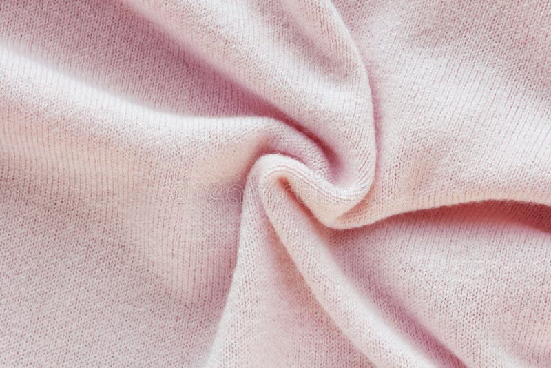 Pink Cashmere, Texture Knitted Fabric with Large Folds Stock Photo ...