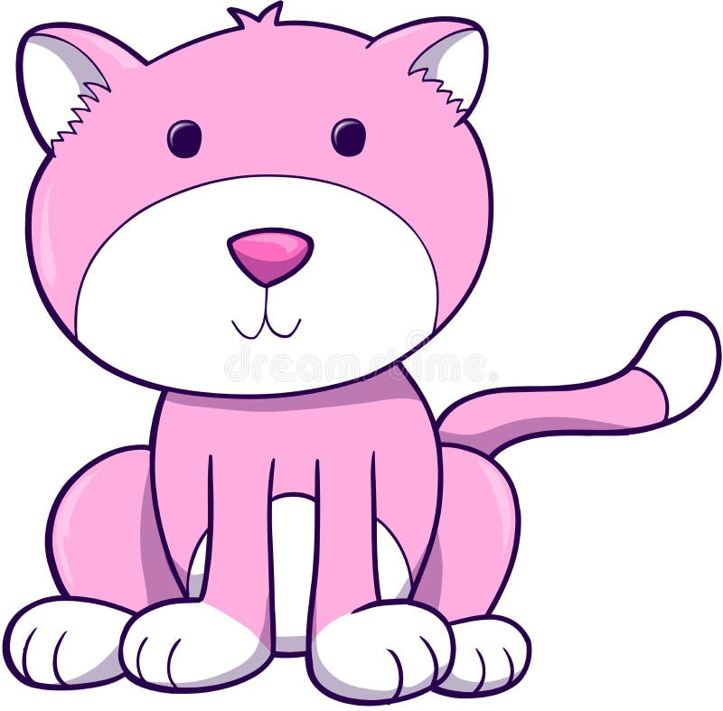 Pink Cat Clip Art Stock Illustrations – 2,360 Pink Cat Clip Art Stock ...