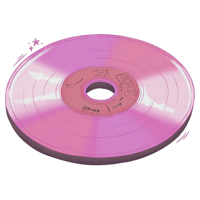 Cute Pink Music Box with Mellody Stock Image - Illustration of music ...