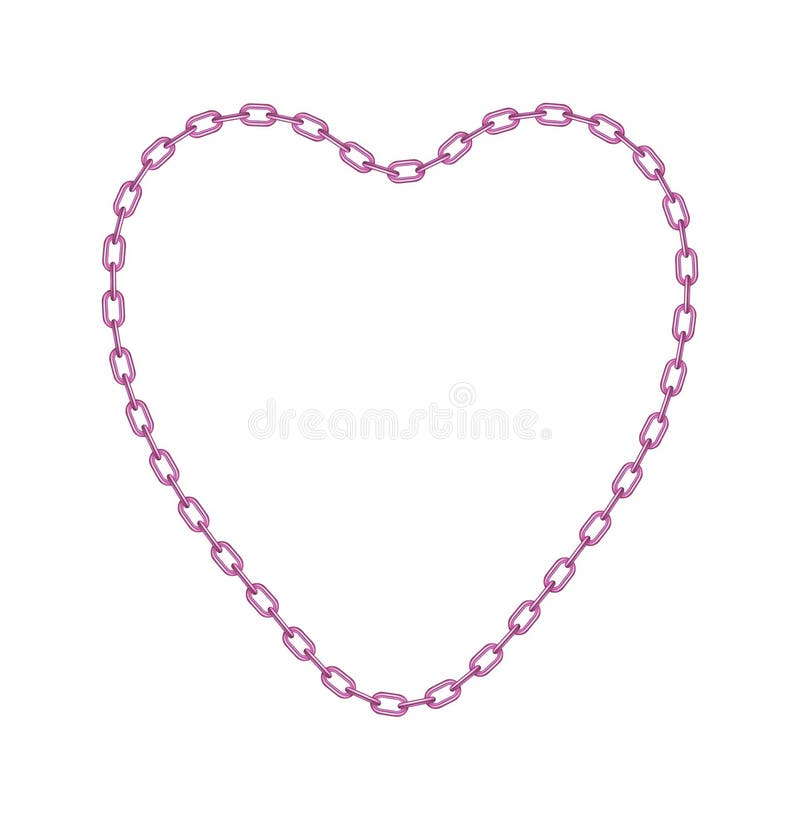 Pink Chain in Shape of Female Symbol Stock Vector - Illustration of ...