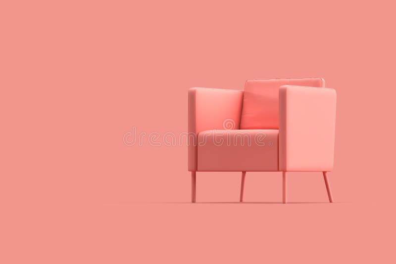 Pink chair stock vector. Illustration of graphic, design - 46750330