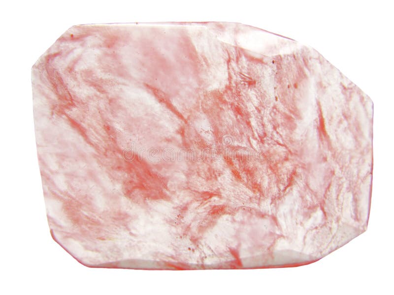 Pink chalcedony crystal stock photo. Image of structure - 12261582