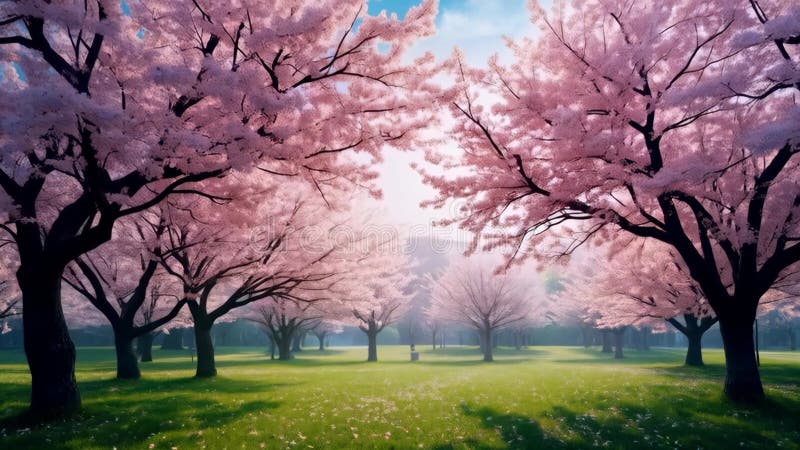 Pink Cherry Blossom Sakura 2026 Floral Falling Petals Stock Footage ...