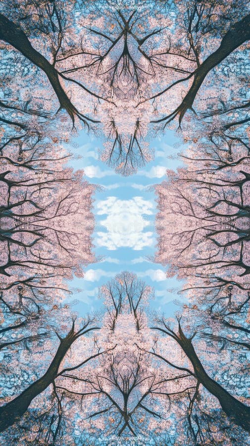 Pink Cherry Blossoms in Spring: a Stunning Nature Scene Stock ...