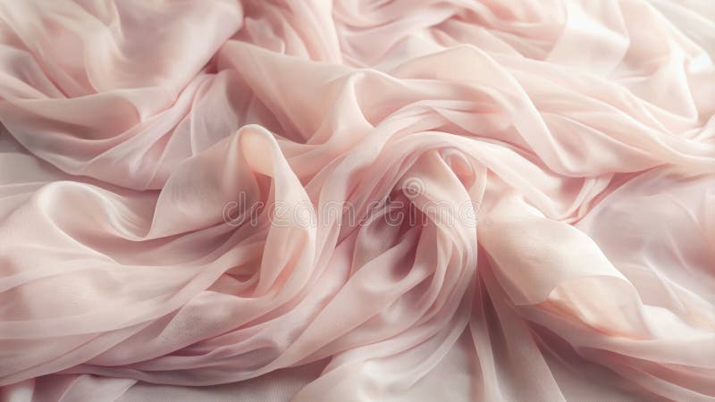 Pink Chiffon Drape Texture and Flowing Fabric Stock Illustration ...