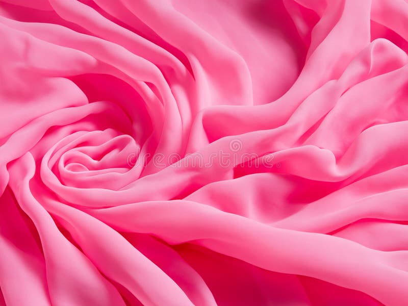 Pink Chiffon Fabric for Background or Texture Stock Image - Image of ...