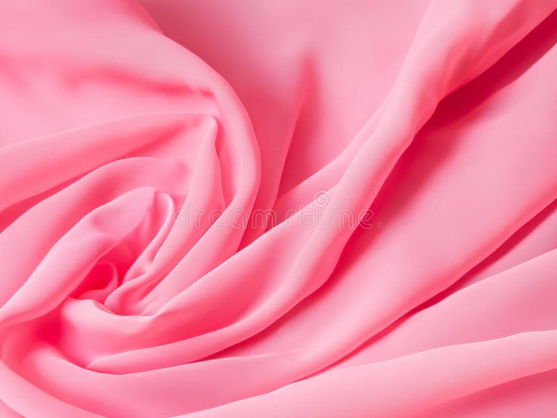 Pink Chiffon Fabric for Background or Texture Stock Photo - Image of ...