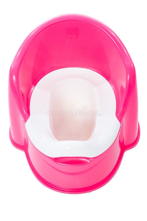 A pink children`s potty stock photo. Image of friendly - 90474102