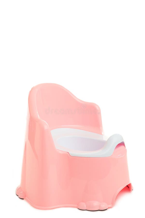 A Pink Children`s Potty Isolated on White Background Stock Image ...