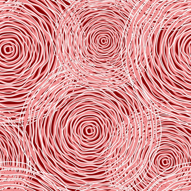Pink Circle Abstract Seamless Pattern. Vector Illustration Stock Vector ...