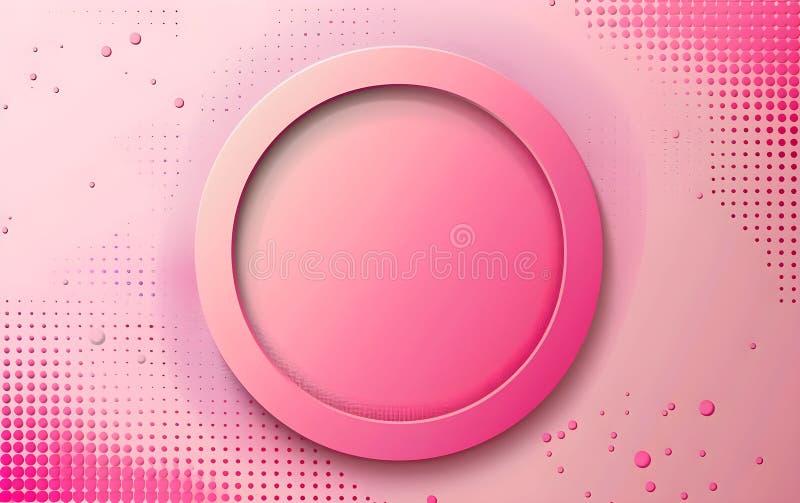 Pink Circle on Gradient Background. Top View of a Round Podium for ...