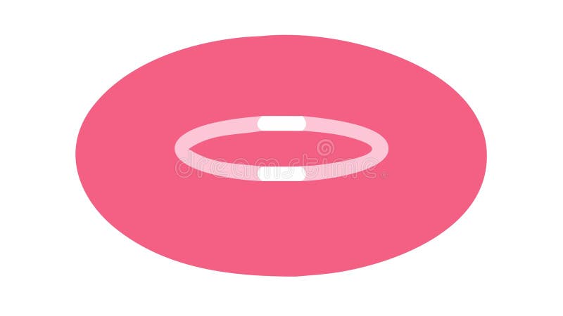 Pink Circle Ring Icon, Representing Shape or Outline , Vector Design ...