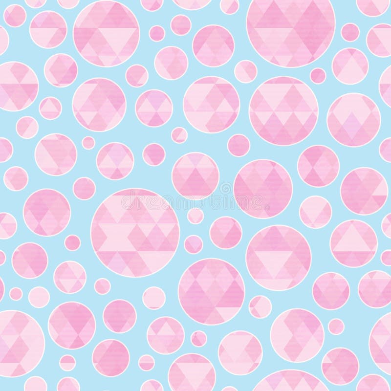 Pink Circle Seamless Pattern Stock Vector - Illustration of print ...