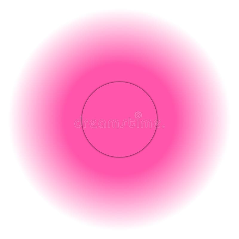 Pink Circle Shape Label for Website Graphics Stock Illustration ...