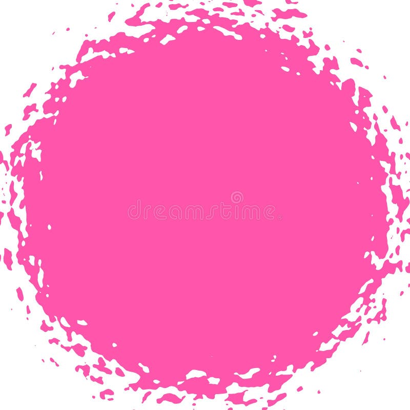 Pink Circle Shape Label for Website Graphics Stock Illustration ...