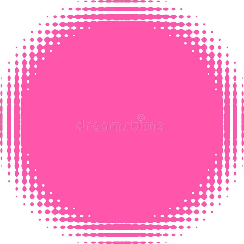 Pink Circle Shape Label for Website Graphics Stock Photo - Image of ...