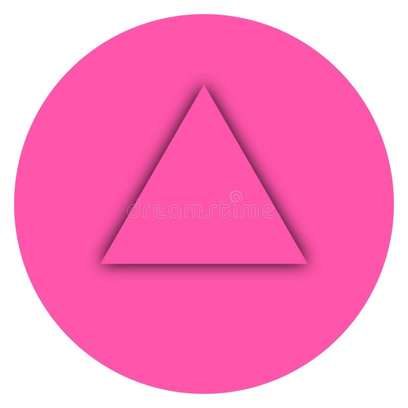 Pink Circle Shape Label for Website Graphics Stock Photo - Image of ...