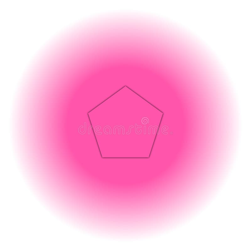Pink Circle Shape Label for Website Graphics Stock Illustration ...