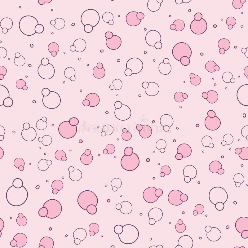 Pink Circles Seamless Pattern Stock Vector - Illustration of backdrop ...