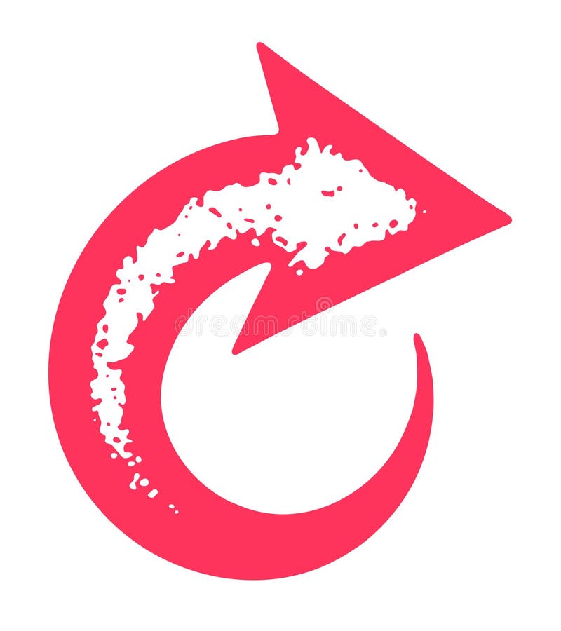 Pink Circular Arrow Vector Design Stock Vector - Illustration of ...