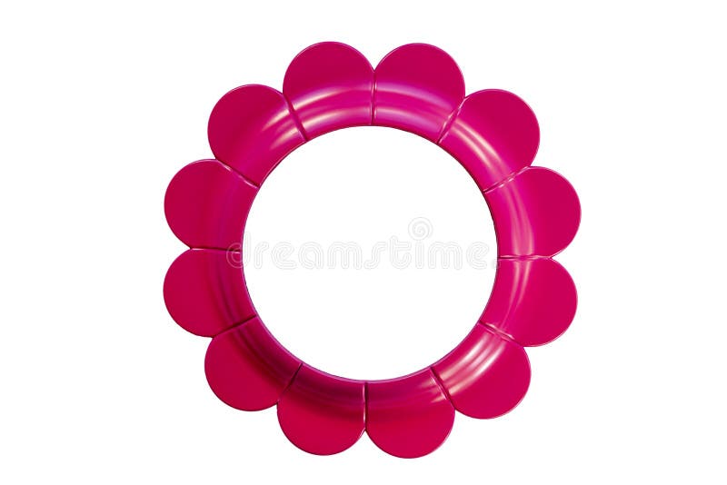 Pink circular flower frame stock photo. Image of white - 131111688