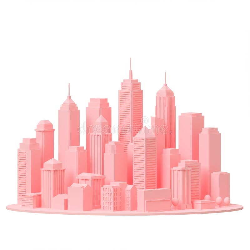 Pink City Skyline Stock Illustrations – 23,105 Pink City Skyline Stock ...