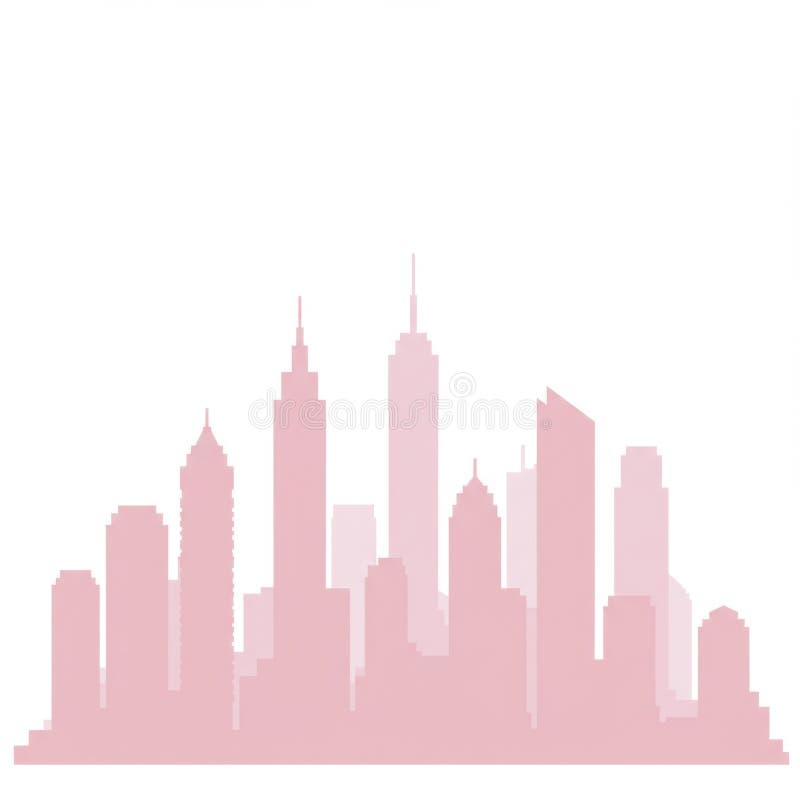 Pink City Skyline Stock Illustrations – 23,634 Pink City Skyline Stock ...