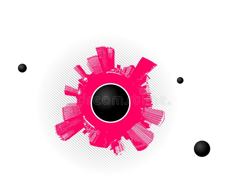 Pink City Sign stock vector. Illustration of americas - 5779241