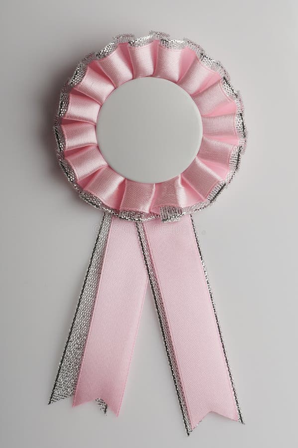Pink Award Ribbons Badge White Background Stock Photos - Free & Royalty ...