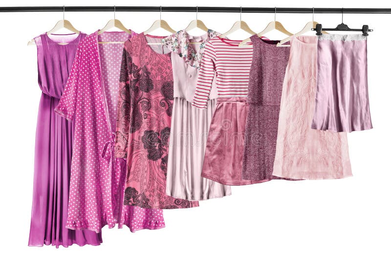 Pink clothes isolated stock image. Image of bathrobe - 100007489