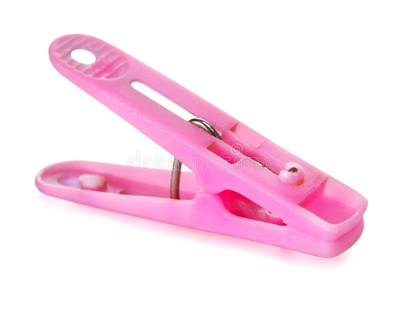 Pink Clothespin stock photo. Image of hang, laundry, color - 35378120