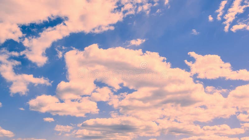 Pink Clouds in the Blue Sky Stock Photo - Image of pink, beautiful ...