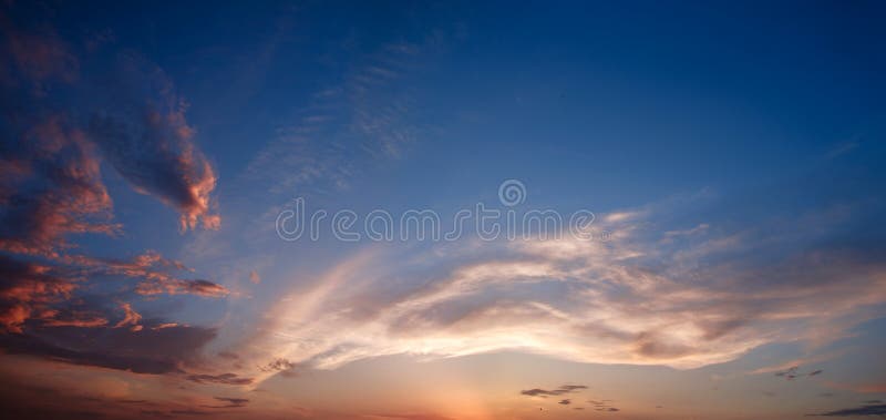 Clouds High in the Morning Sky Stock Photo - Image of cirrocumulus ...