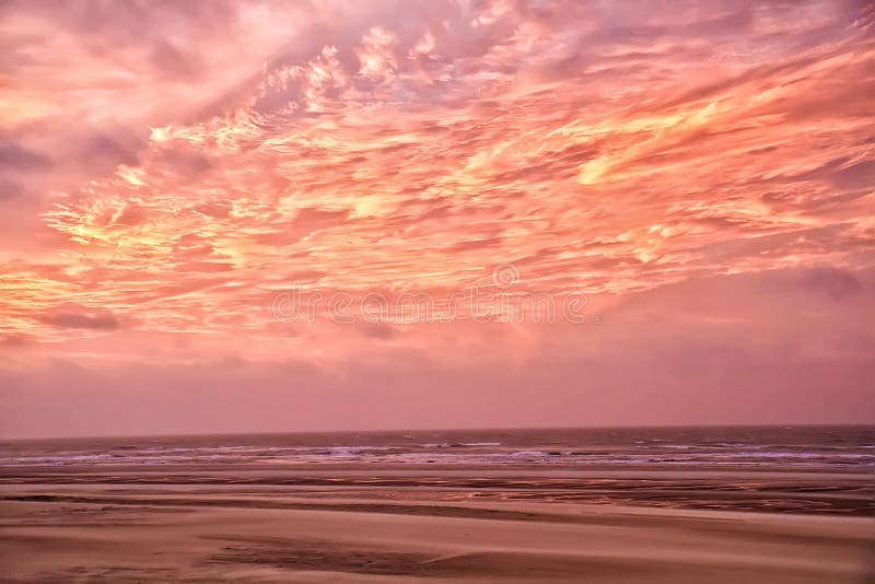 Pink clouds at sunset stock image. Image of cloud, atmosphere - 140993909
