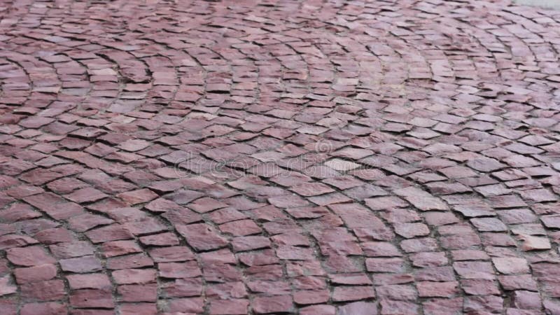 Pink Cobble Stone Texture Pavement Pattern Structure Stock Video ...