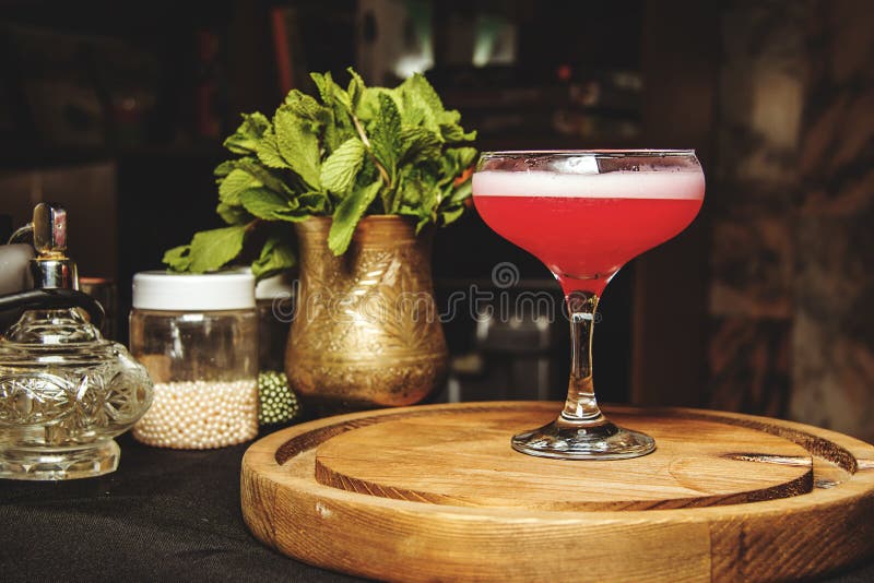 Pink cocktail stock image. Image of cocktail, juice, refreshment - 81043937