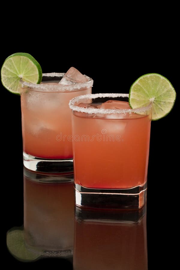 Pink cocktails stock photo. Image of fruit, green, alcoholic - 26745964