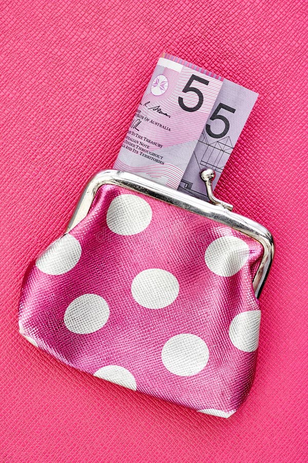 Pink Coin Purse stock photo. Image of purse, foreign - 83272740